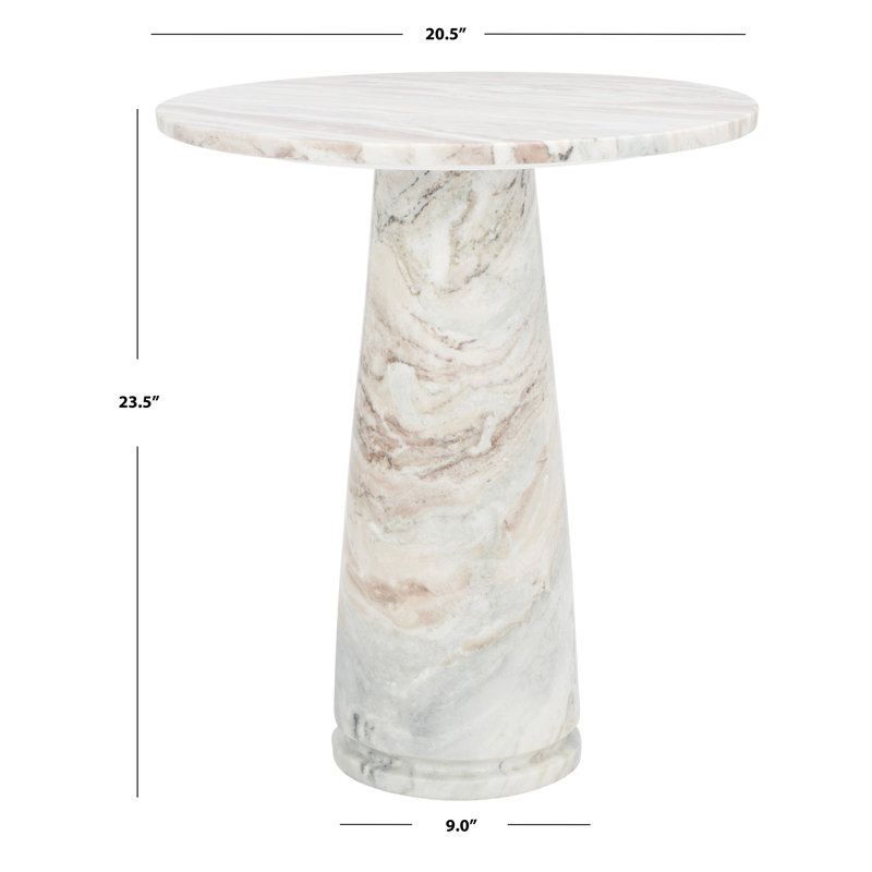 White marble accent table store